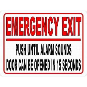 Emergency Exit Only Signs