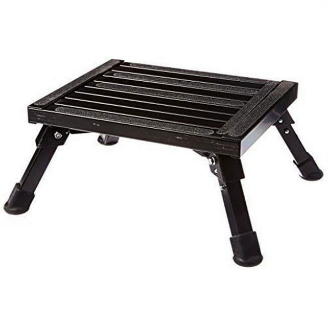Safety Step S-07C-BLK Black 11" X 14" Small Folding Step - Walmart.com