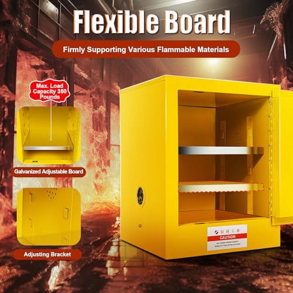 Safety Storage Cabinet 4Gal Fireproof Cabinet Hazardous Safety Cabinet ...