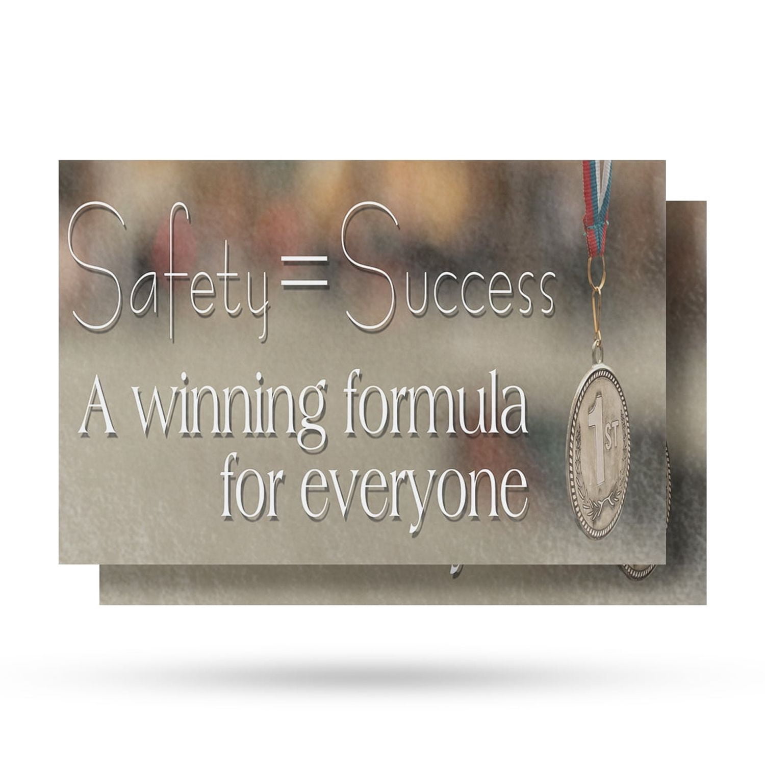 Safety Success Winning Form Vinyl Decal 2 Pack of 12 Inch x 16 Inch ...