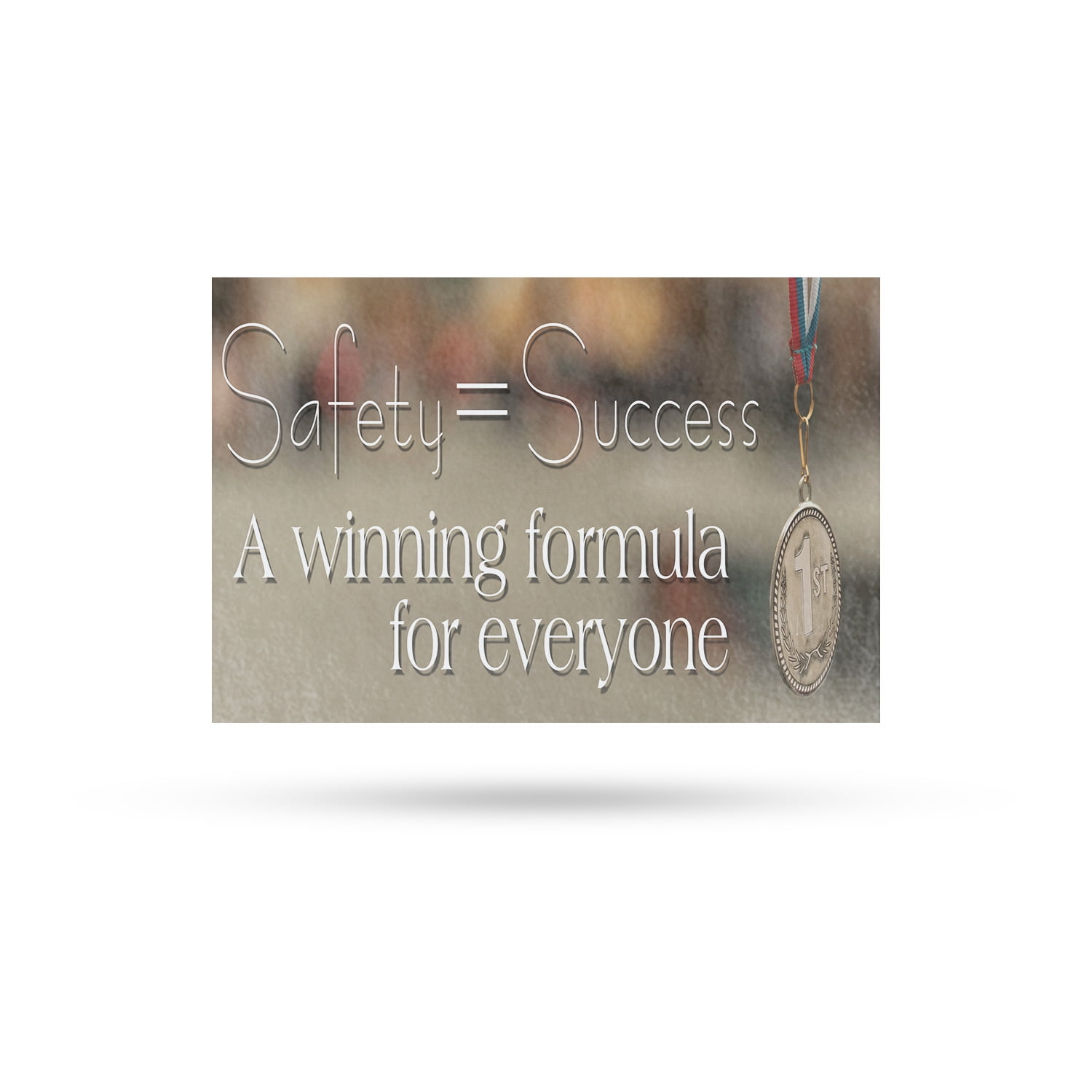 Safety Success Winning Form Vinyl Decal 24 Inch x 36 Inch Weatherproof ...