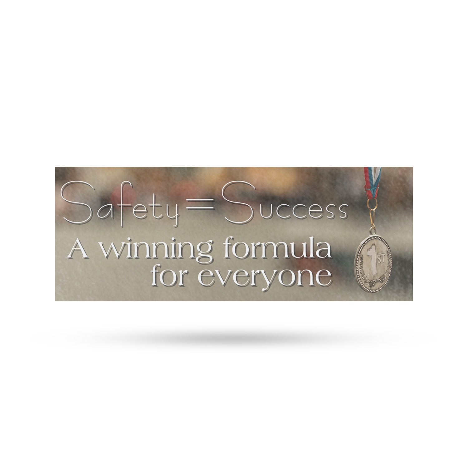 Safety Success Winning Form Vinyl Decal 36 Inch x 14 Inch Weatherproof ...