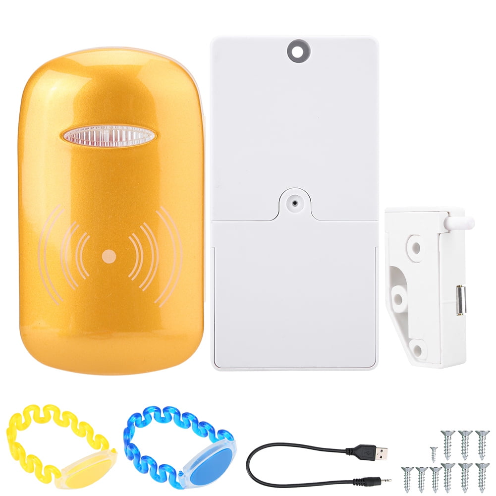 Safety TM Card Ibutton Cabinet Sauna Locker Room Lock Security(Golden W ...