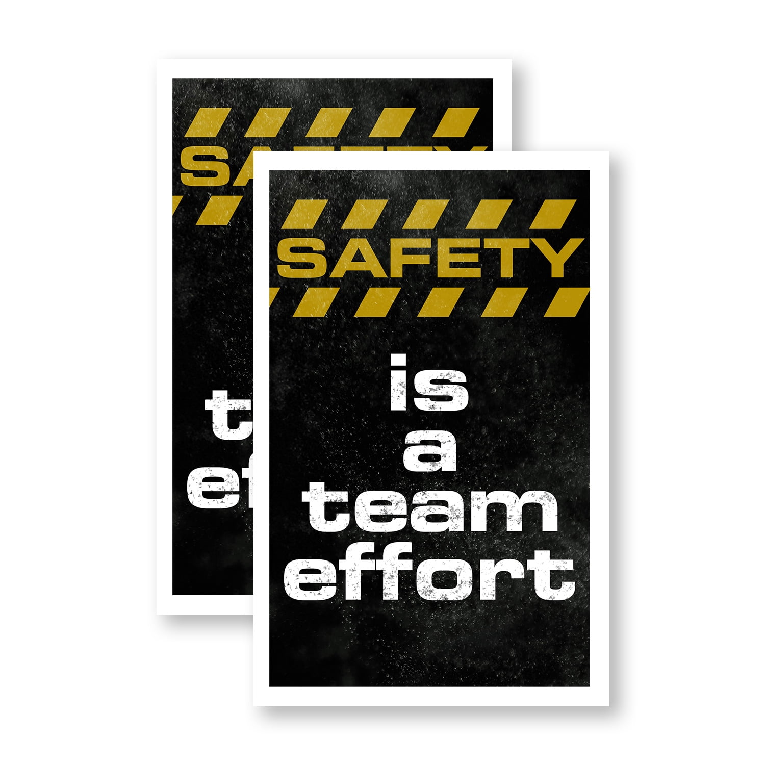 Safety Is a Team Effort (2-Pack) 24 Inch x 36 Inch Vinyl Decals | Sign ...