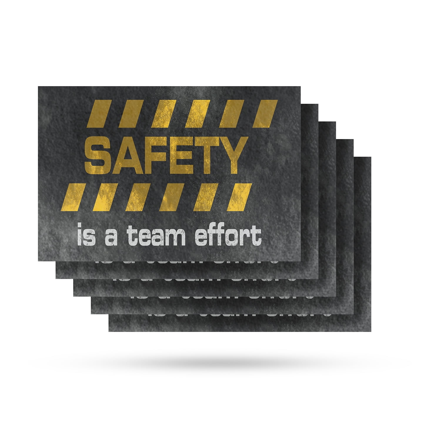 Safety Is a Team Effort Vinyl Decal 5 Pack of 18 Inch x 24 Inch ...