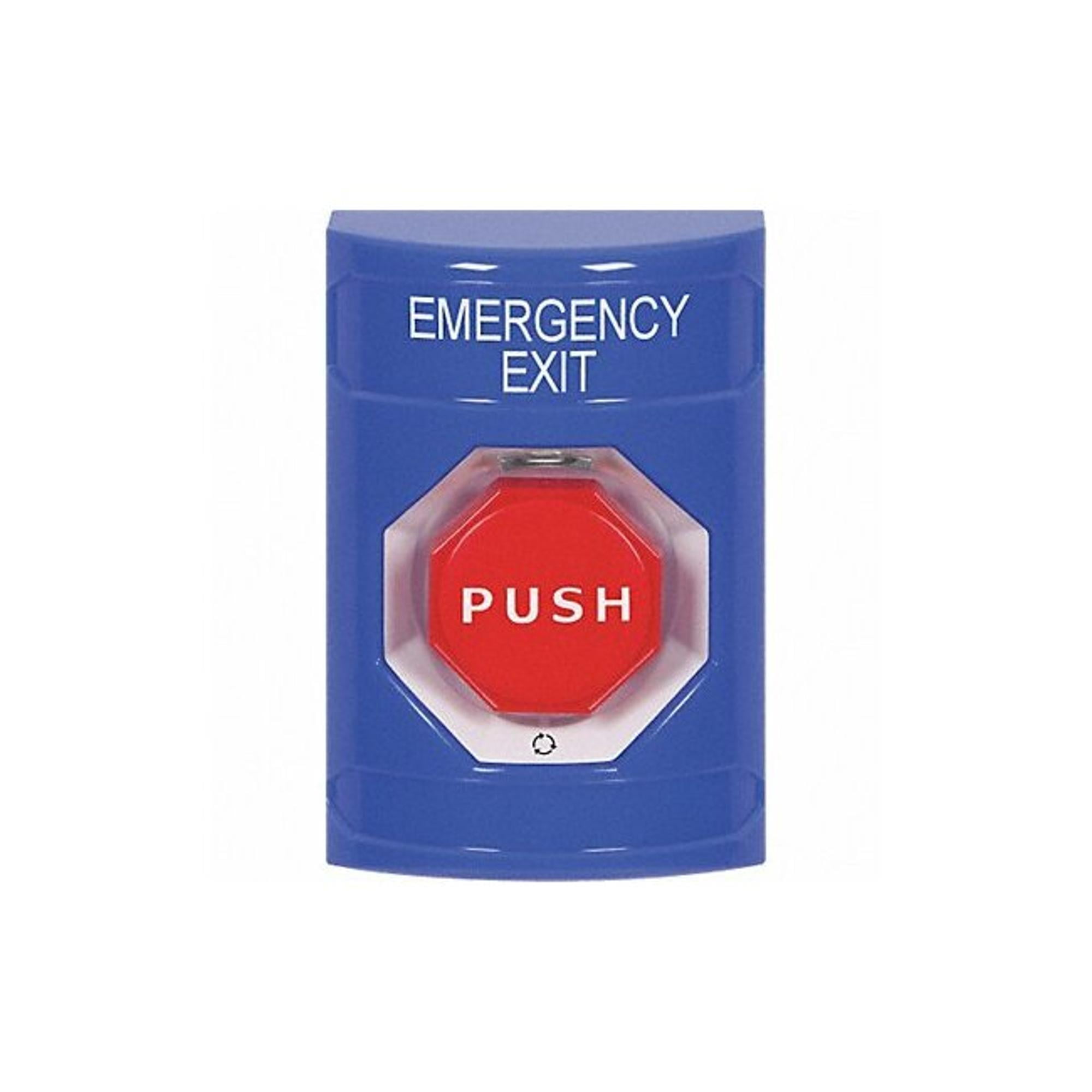 Safety Technology International Emergency Exit Push Button,Blue,SPDT ...