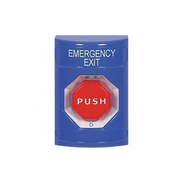 Safety Technology International Emergency Exit Push Button,Blue,SPDT ...