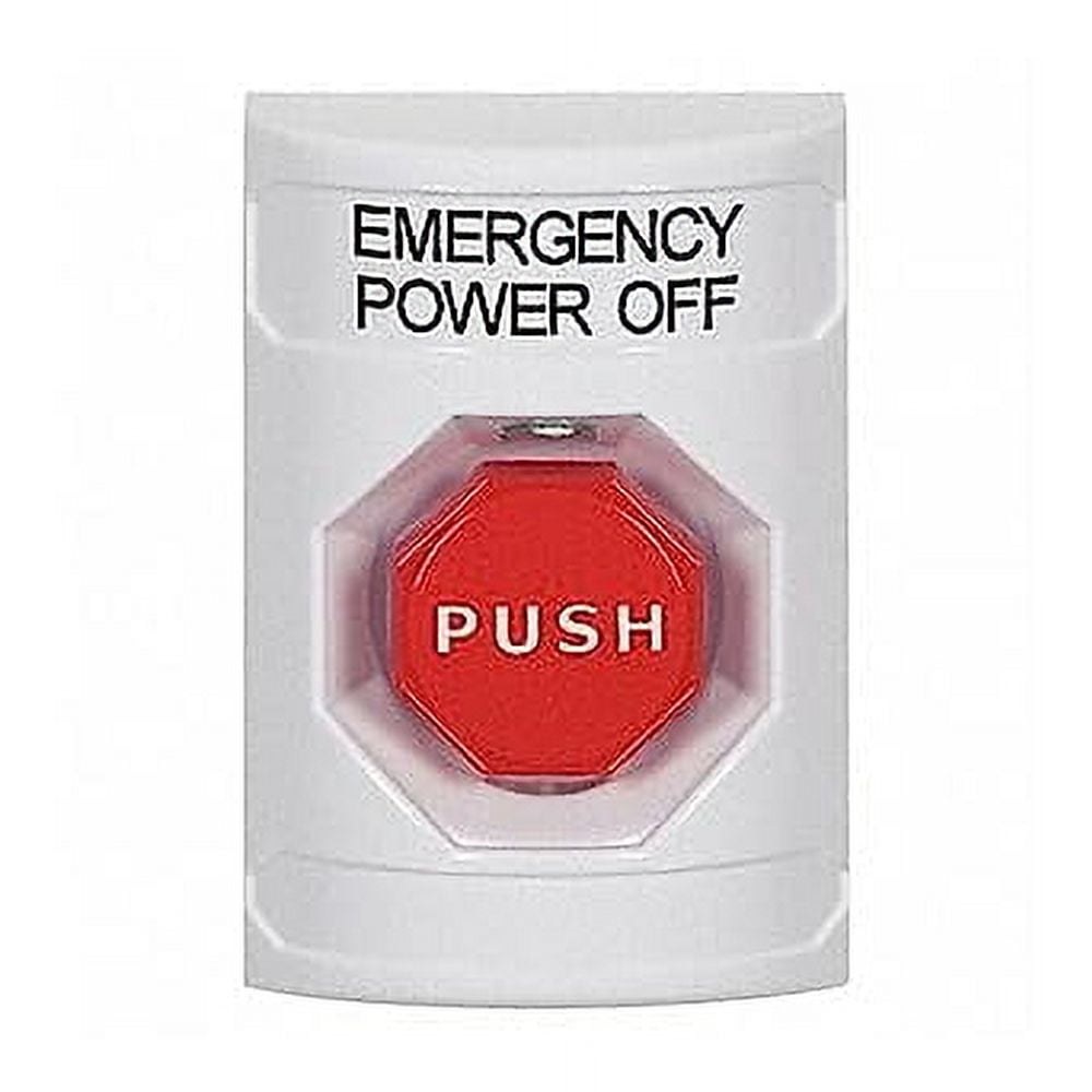 Safety Technology International Emergency Power Off Push Button,White ...