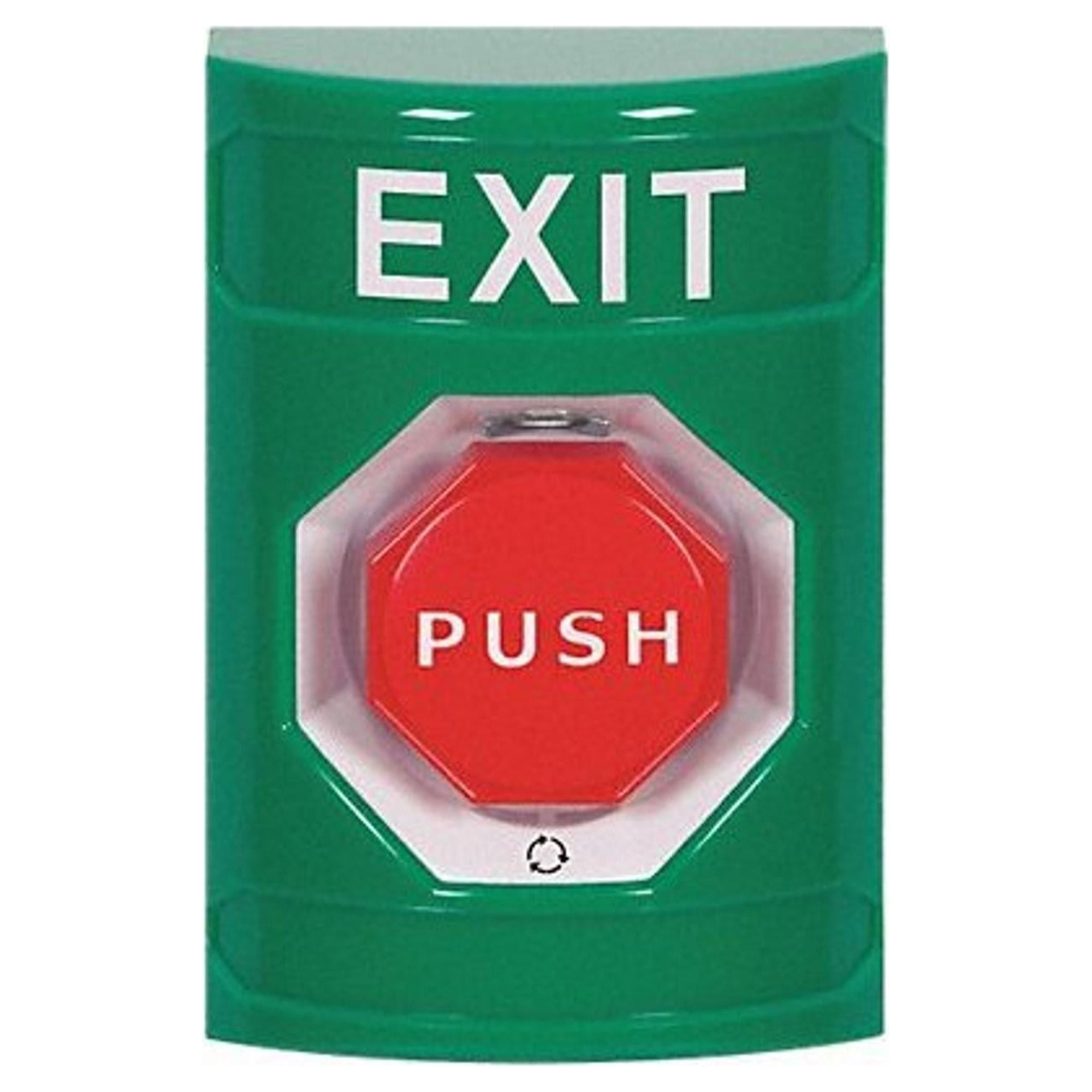 Safety Technology International Exit Push Button,Green,SPDT,2-7/8" D ...