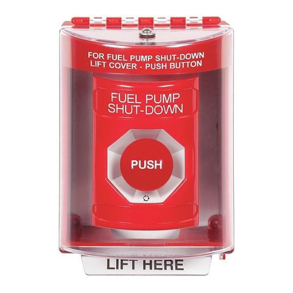 Safety Technology International Fuel Pump Shutdown Push Button,Red ...