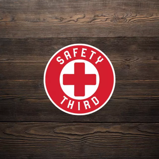 Safety Third Hard Hat Sticker - Construction Decalphone Decal Water ...