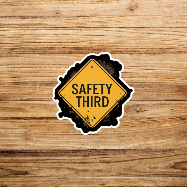 Safety Third - Road Sign Sticker Decal For Cars, Laptops, Windowsphone ...