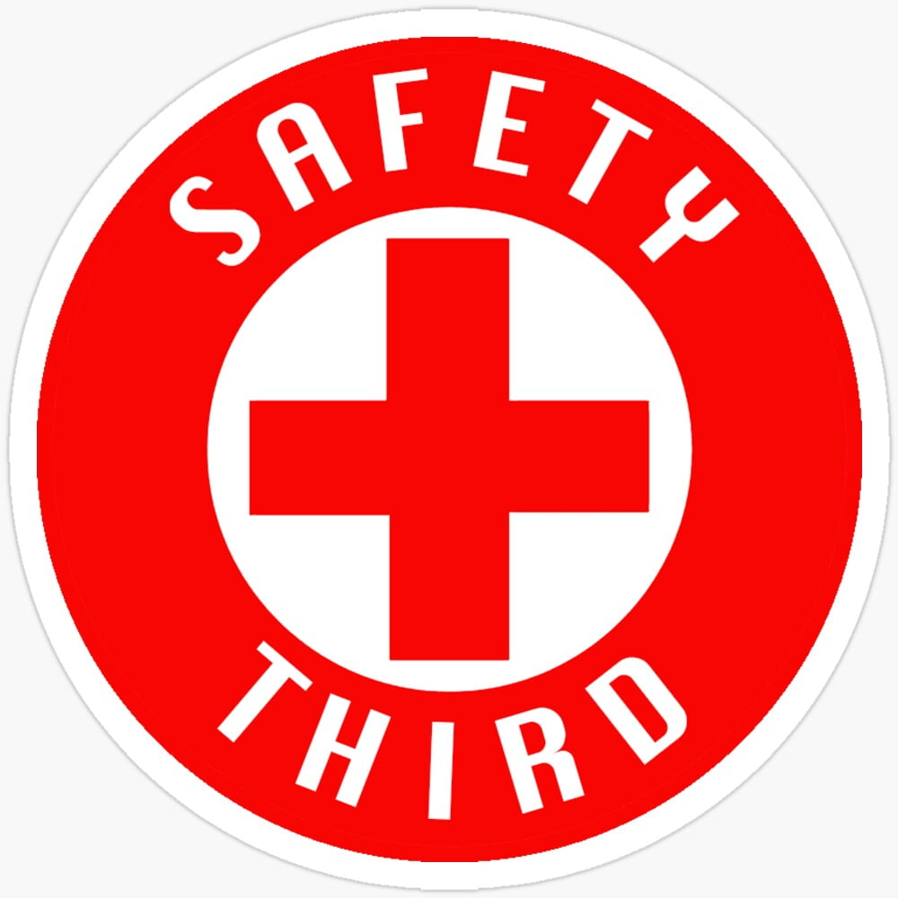 Safety Third Sticker Phone Decal Water Bottle Stickers Car Decals ...
