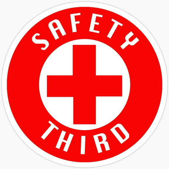 Safety Third Sticker Phone Decal Water Bottle Stickers Car Decals ...