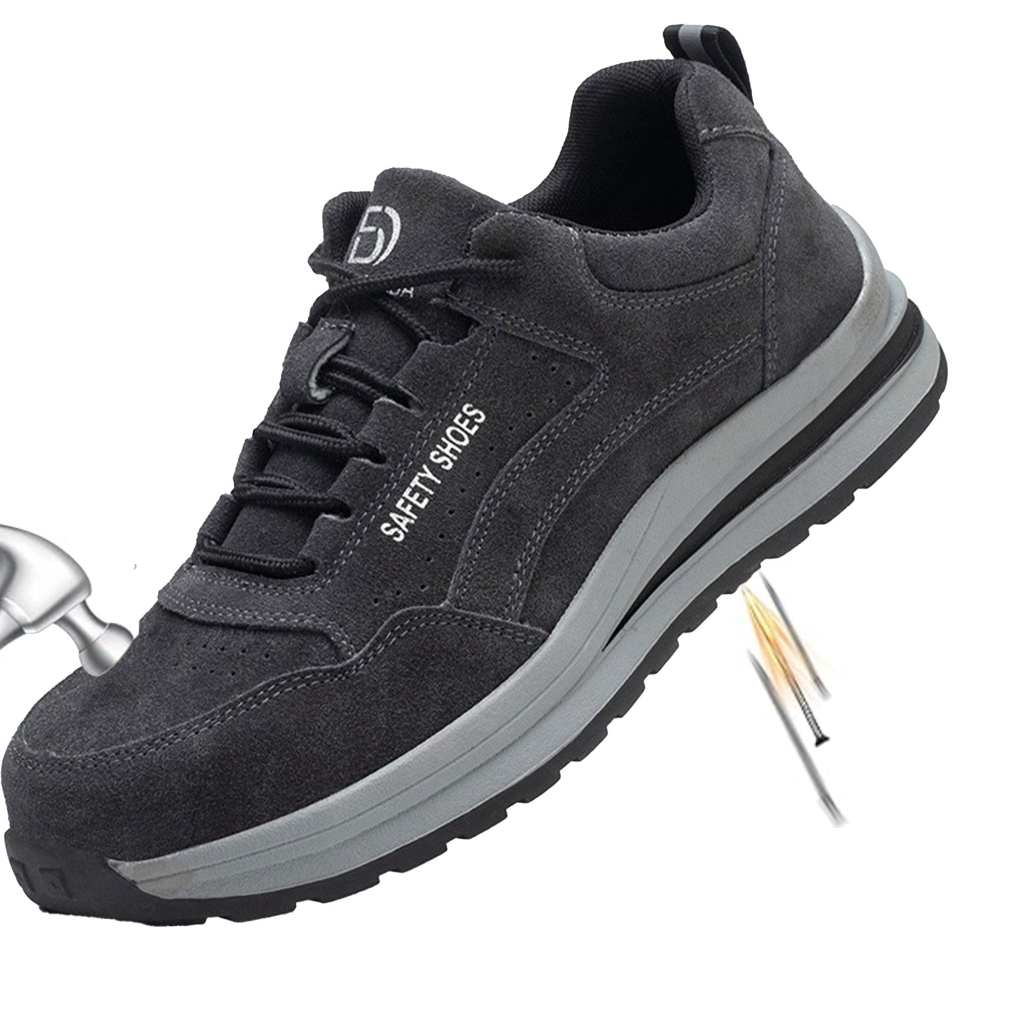 Safety Trainers Men Steel Toe Cap Shoes for Women – Lightweight Work ...