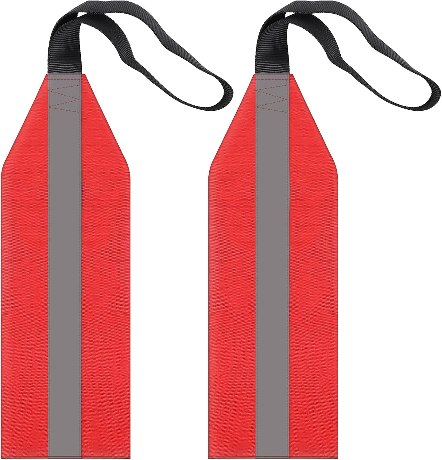 Safety Travel Flag for Kayak, 2 Pcs Red Warning Flags with Webbing ...