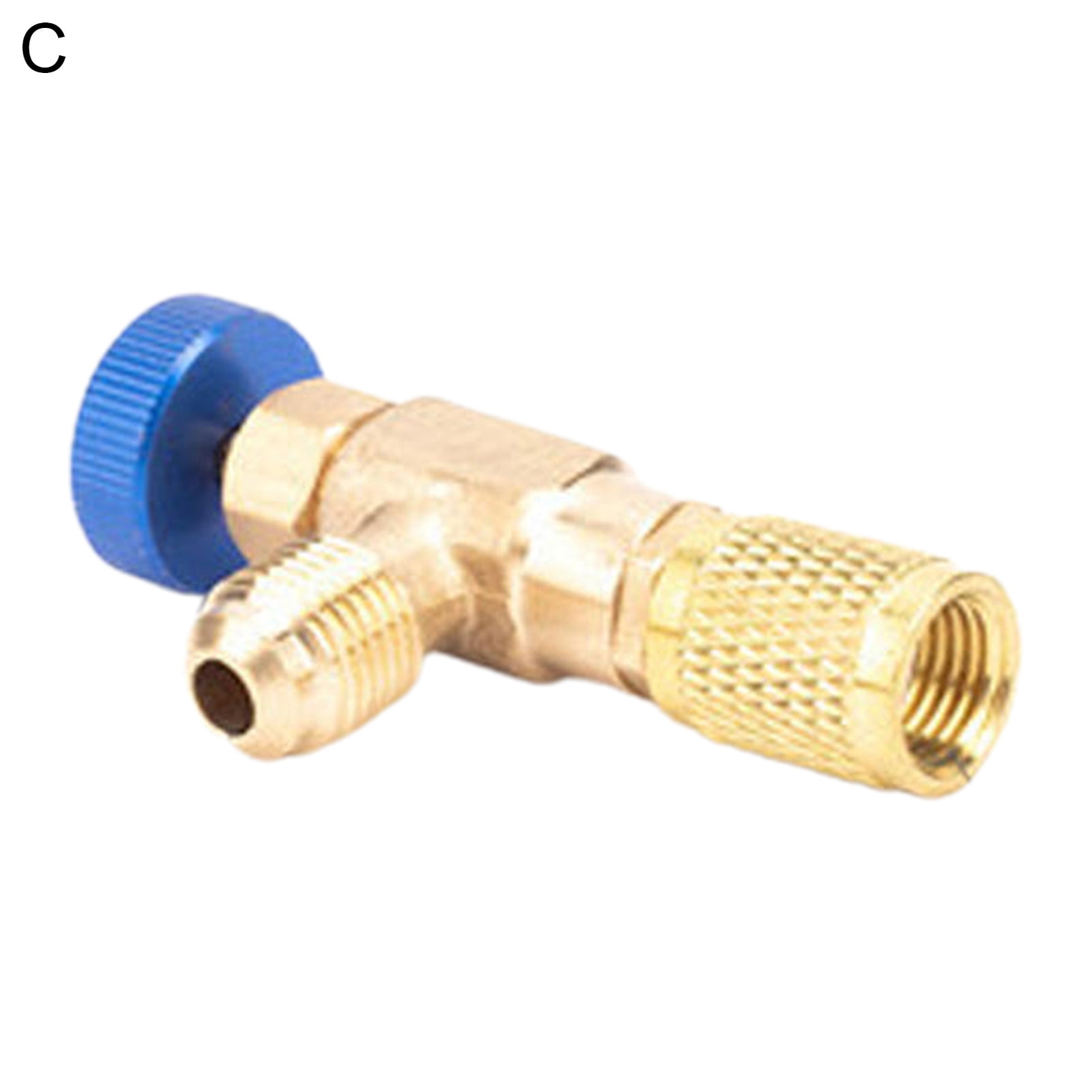 Safety Valve Adapter - R410/R22 Sealed Brass, 1/4 5/16 Inch Air ...