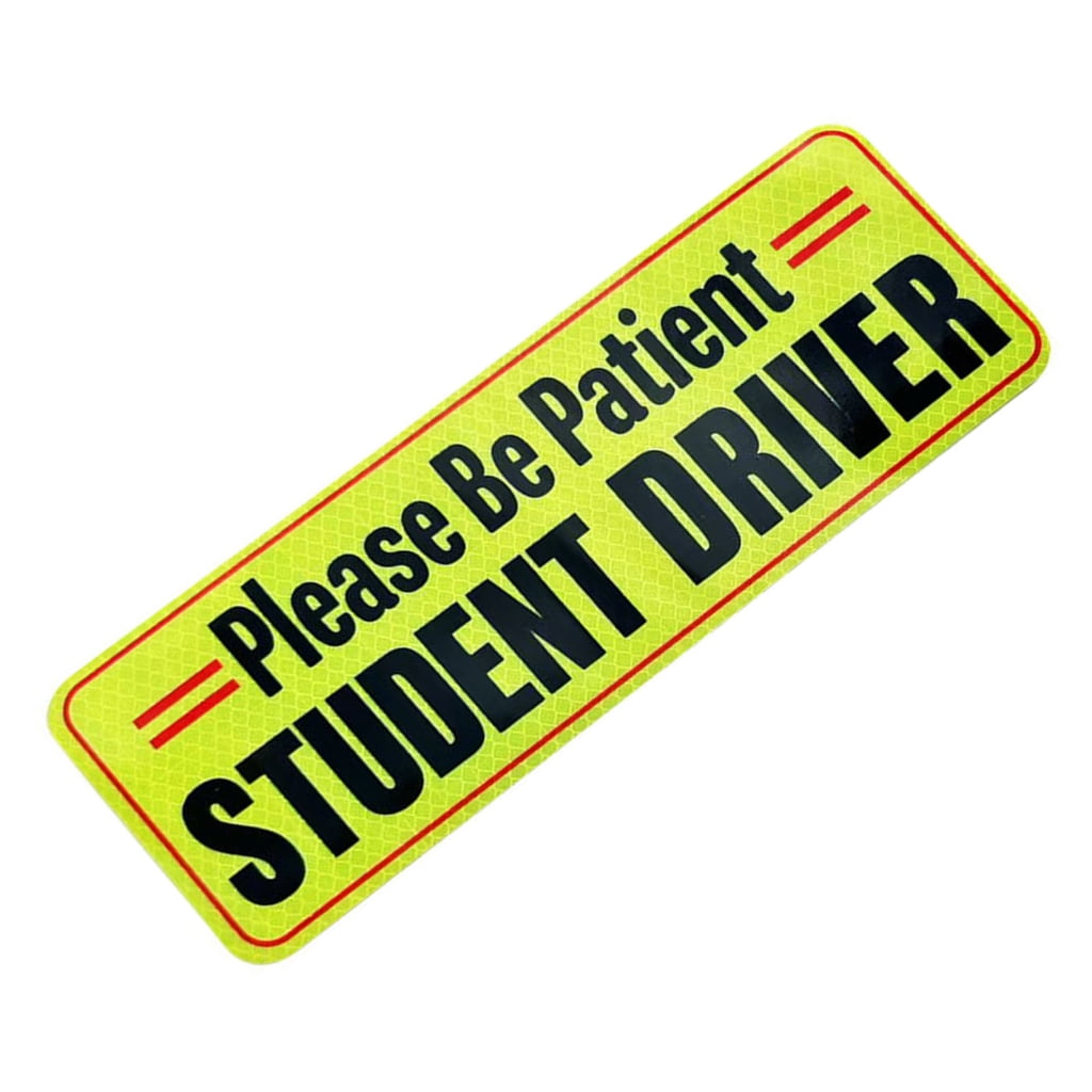 Safety Warning Driver Magnet Please Be Patient Student Driver Magnet ...