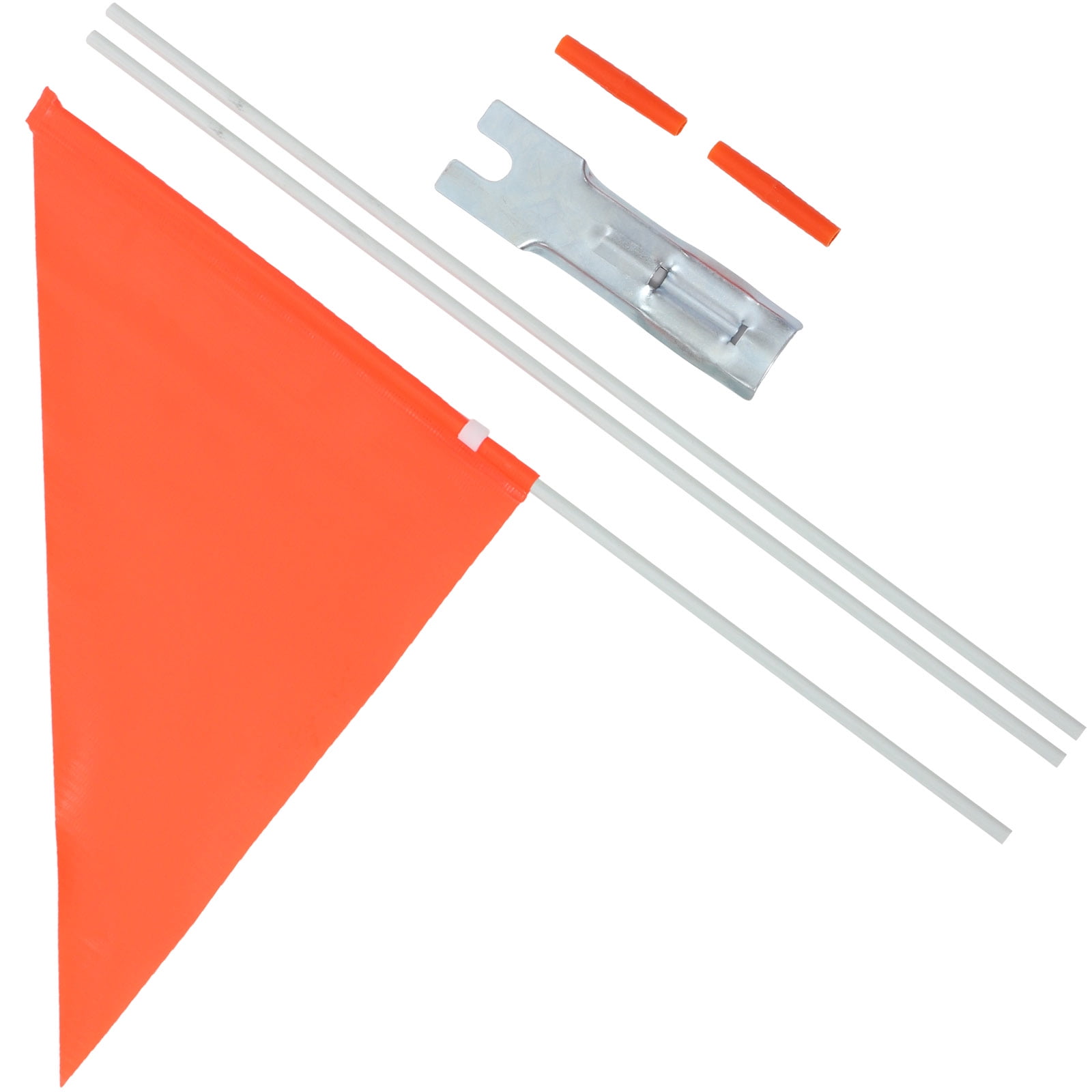 ifundom Bicycle Safety Flag Orange Fiberglass 1 Set High Visibility ...