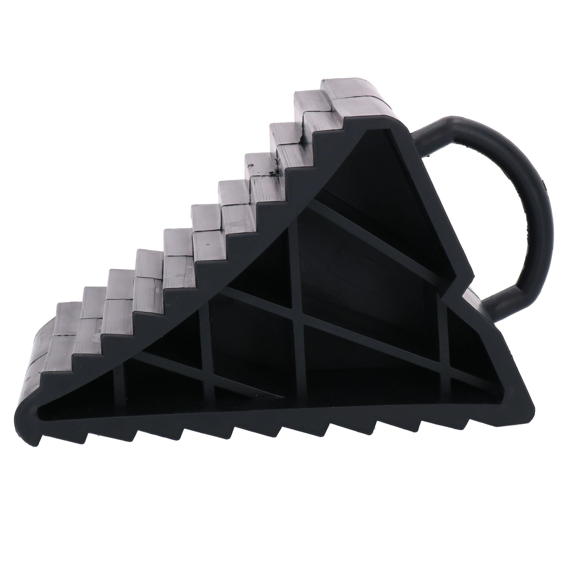 Safety Wheel Chock Blocks Car Trailer Caravan Horsebox Motorhome Wedge ...