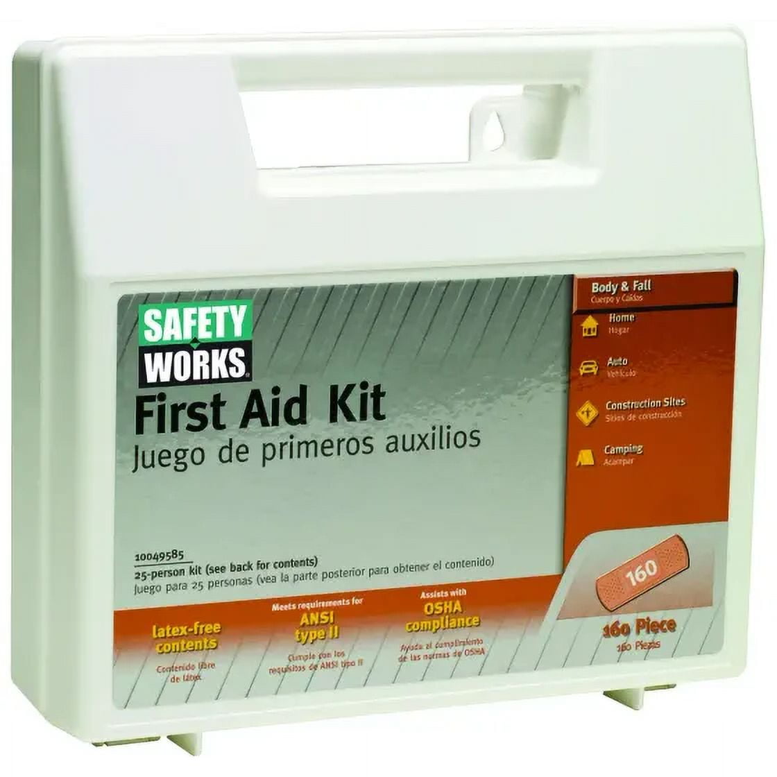 Safety Works 10049585 First Aid Kit 160 Piece, Each - Walmart.com
