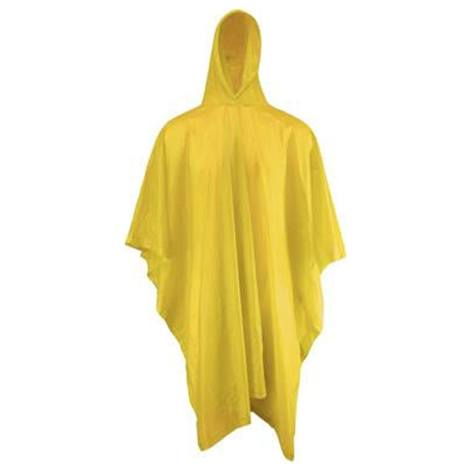 Safety Works 49106/Y Yellow Poncho, PVC, 50 x 80 In. - Quantity 6 ...