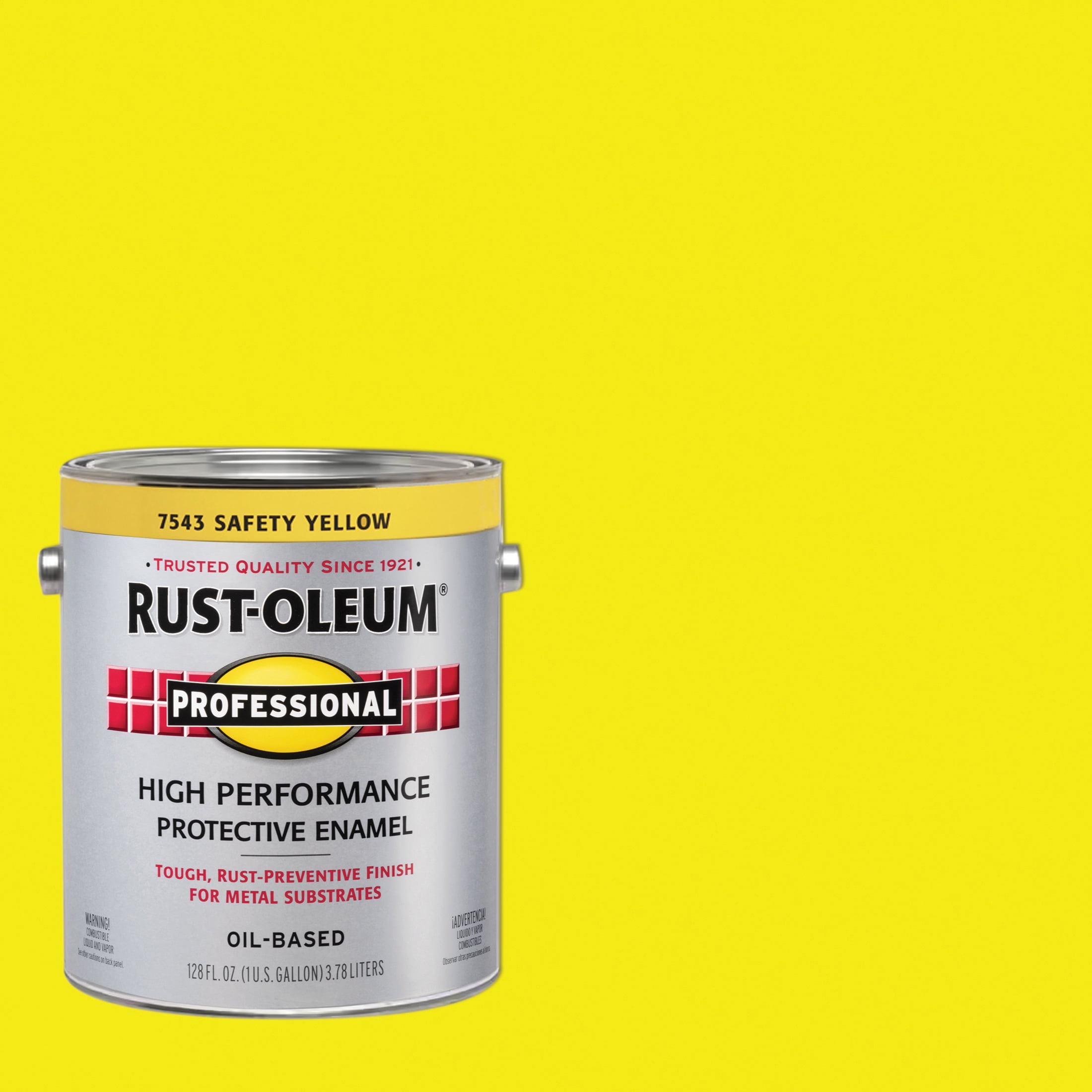 Safety Yellow, Rust-Oleum Professional High Performance Gloss ...