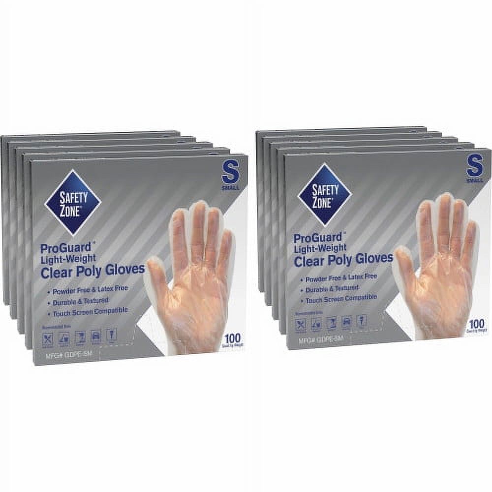 Safety Zone Clear Powder Free Polyethylene Gloves, Each - Walmart.com