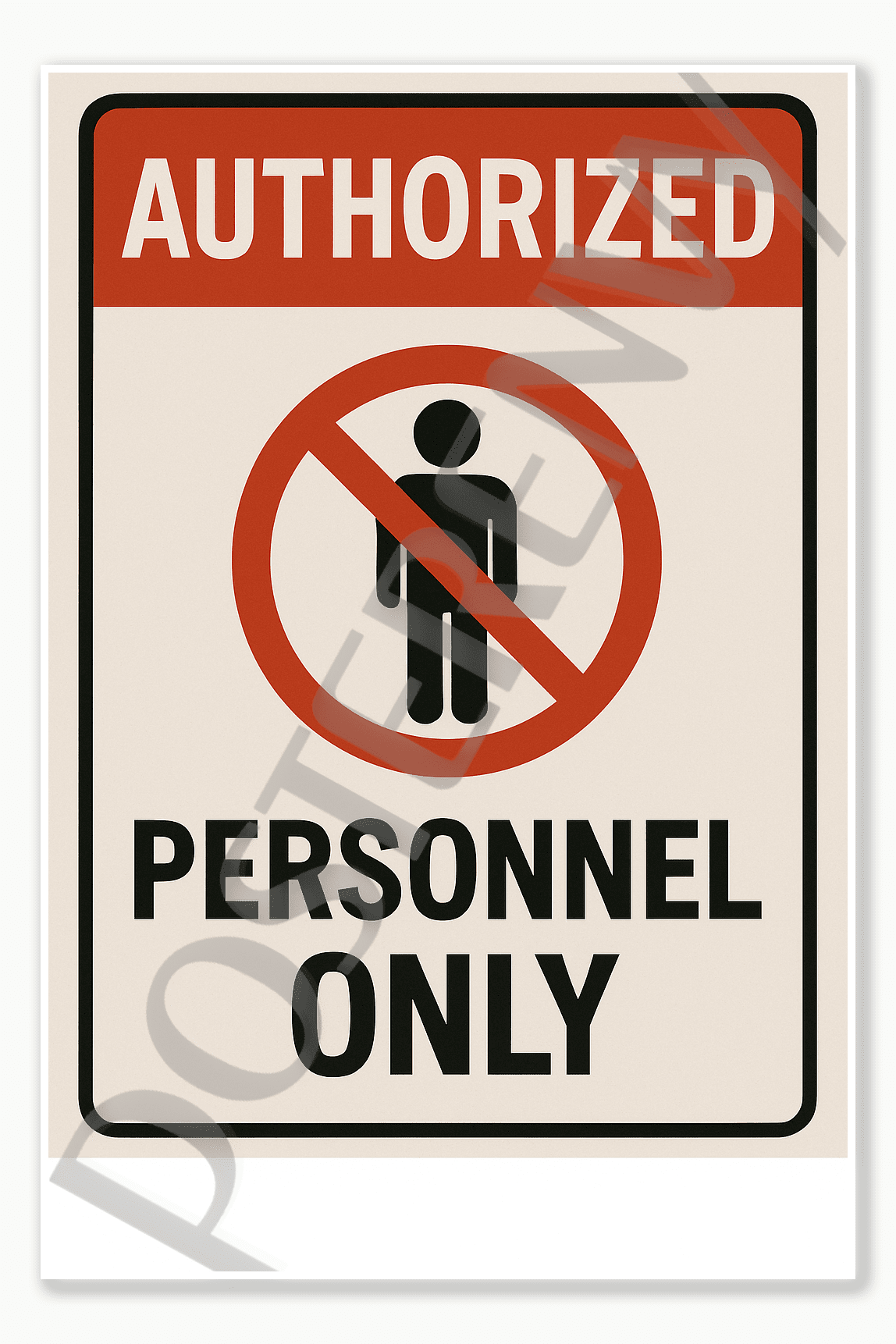 Safety and Emergency Authorized Personnel Only - English Poster - 18 ...