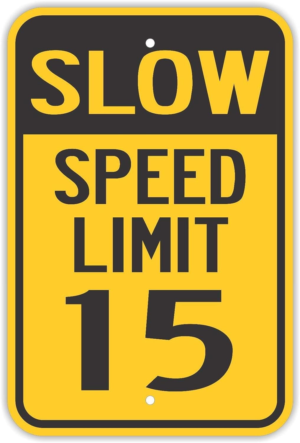 Safety and Warning & Warehouse Signs Stickers - Slow Speed Limit 15 ...