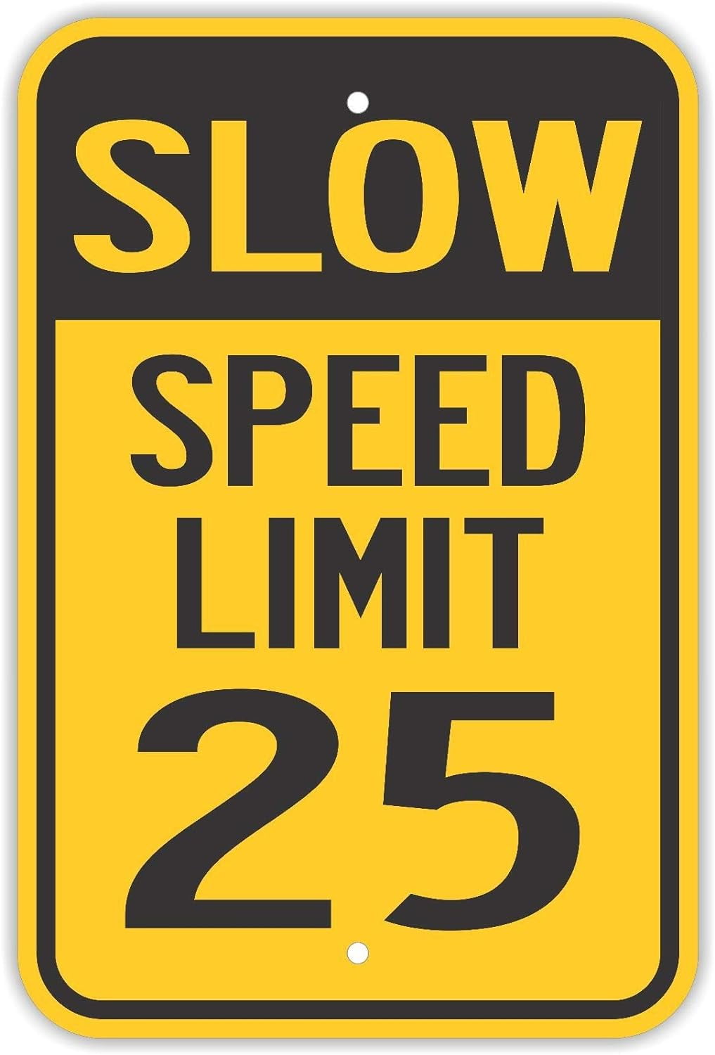 Safety and Warning & Warehouse Signs Stickers - Slow Speed Limit 25 ...