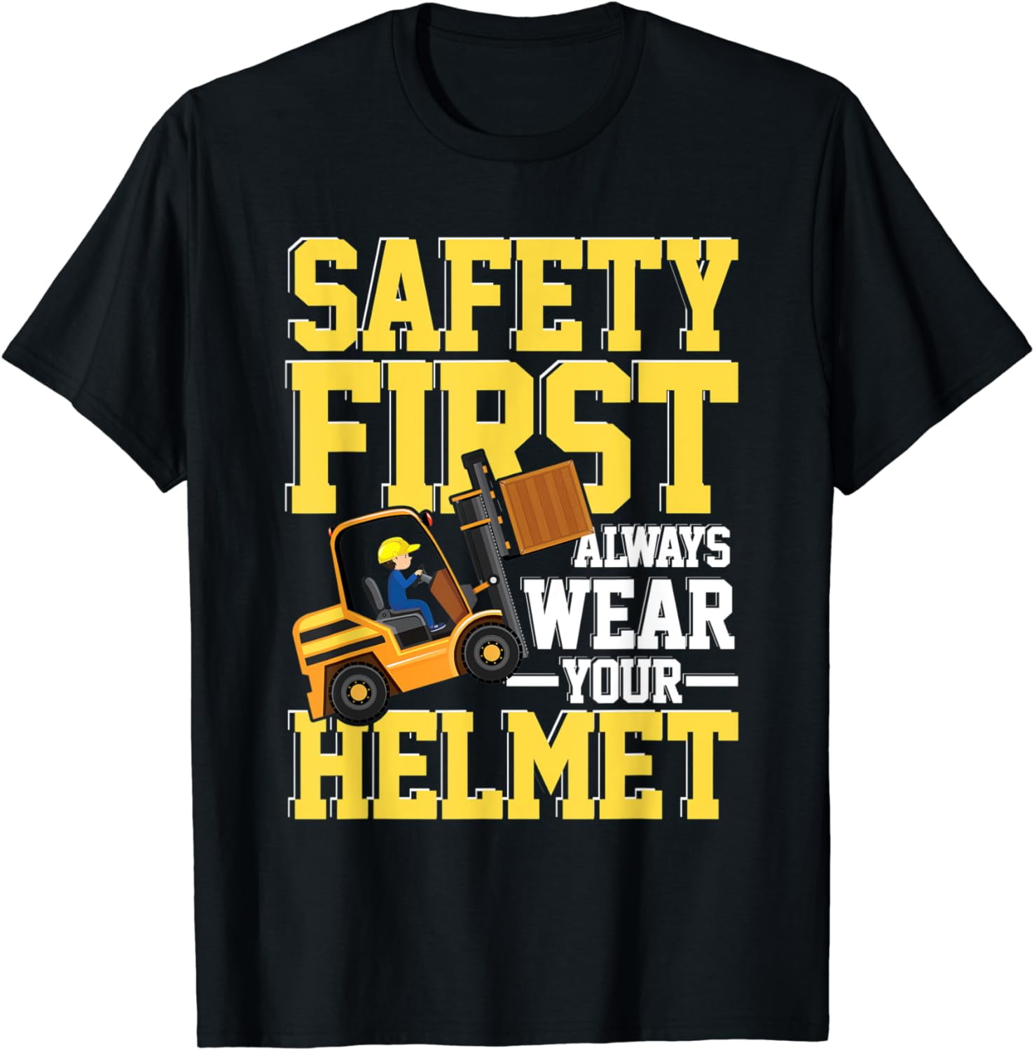 Safety first always wear a helmet T-Shirt - Walmart.com