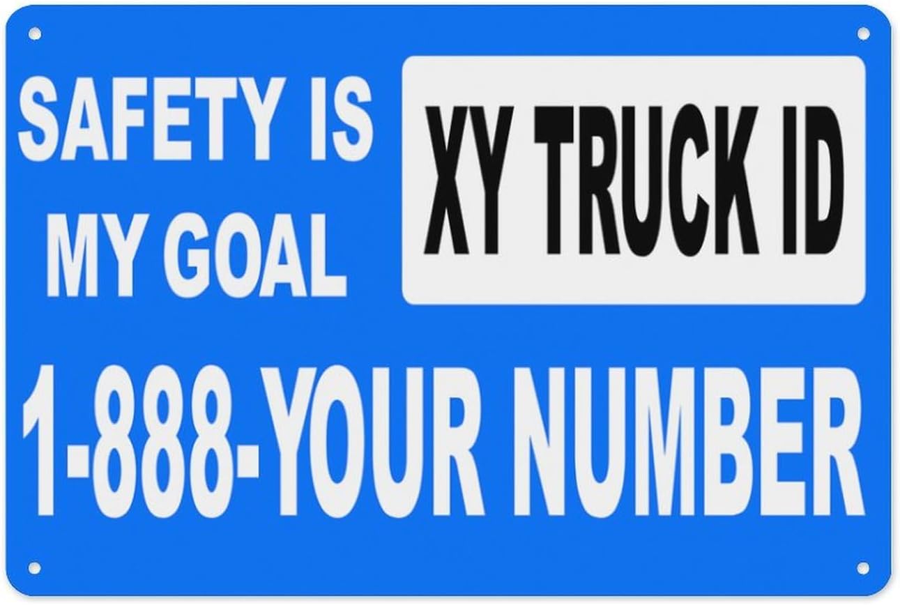 Safety is My Goal Fleet Vehicle Decal Multi Sign 8"x12" - Aluminum Tin ...
