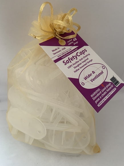 SafetyCaps 48 Bagged Pack Anti-choking Safety Plug Outlet Safety Cover ...