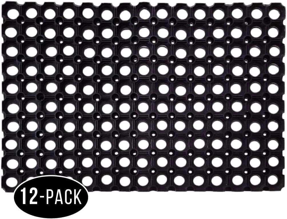 Free Shipping! SafetyCare Rubber Kitchen Mat Drainage Hole Anti Fatigue ...