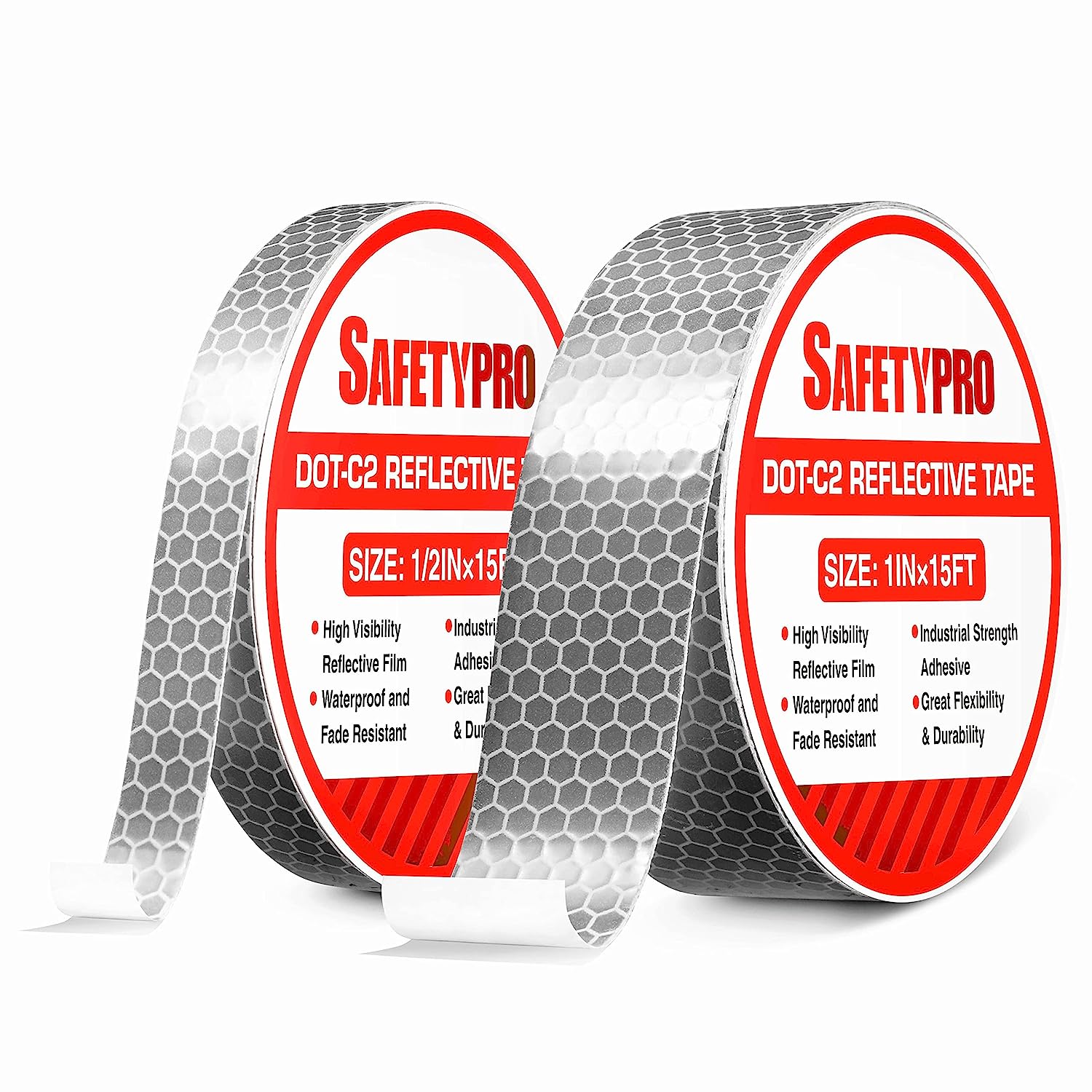 30 Pcs Reflective Tape, Outdoor Waterproof Conspicuity Safety Caution Warning Self-Adhesive Tape ...