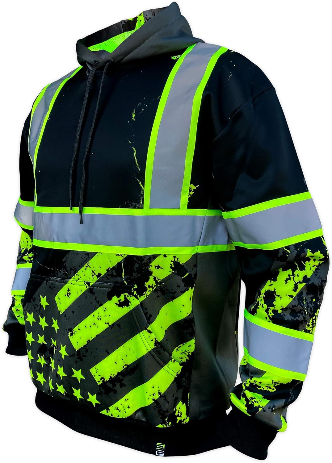 SafetyShirtz Hi Vis Hoodie - SS360 Stealth American Grit Type-O - Heavy ...
