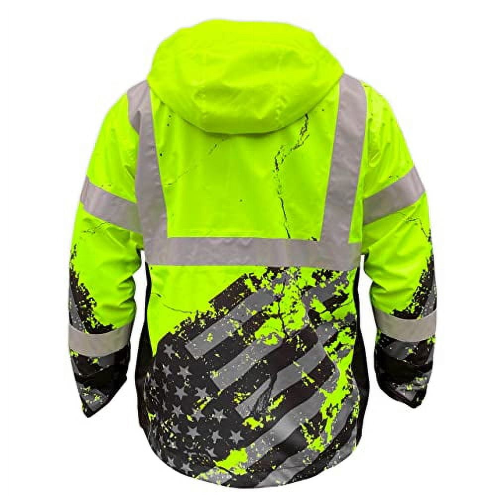 SafetyShirtz SS360 ANSI Class 3 Grit Rain Jacket - Walmart.com
