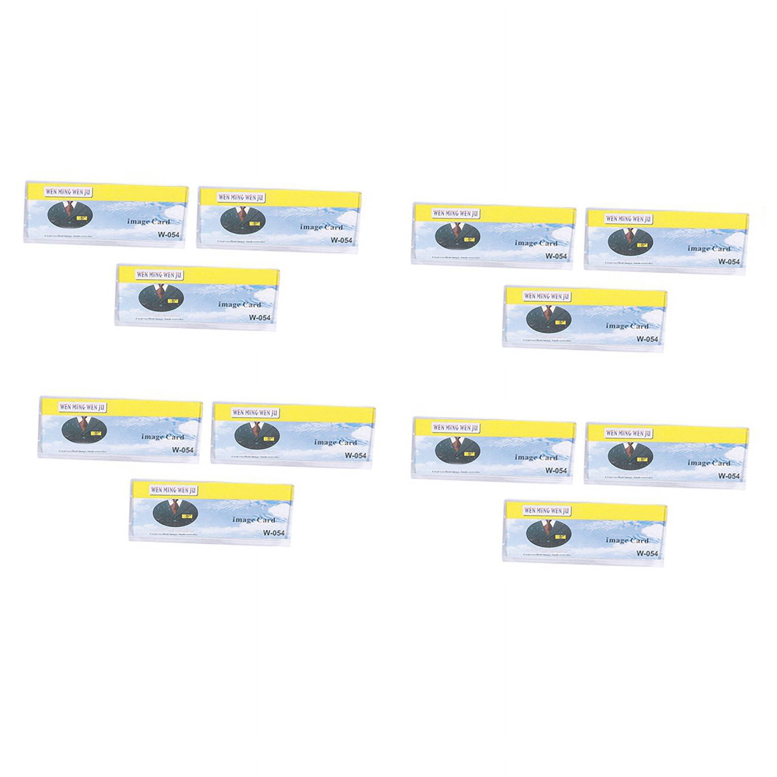Safetypin Clear Hard Plastic Name Tag Clip Holder 12 Pcs - Walmart.com