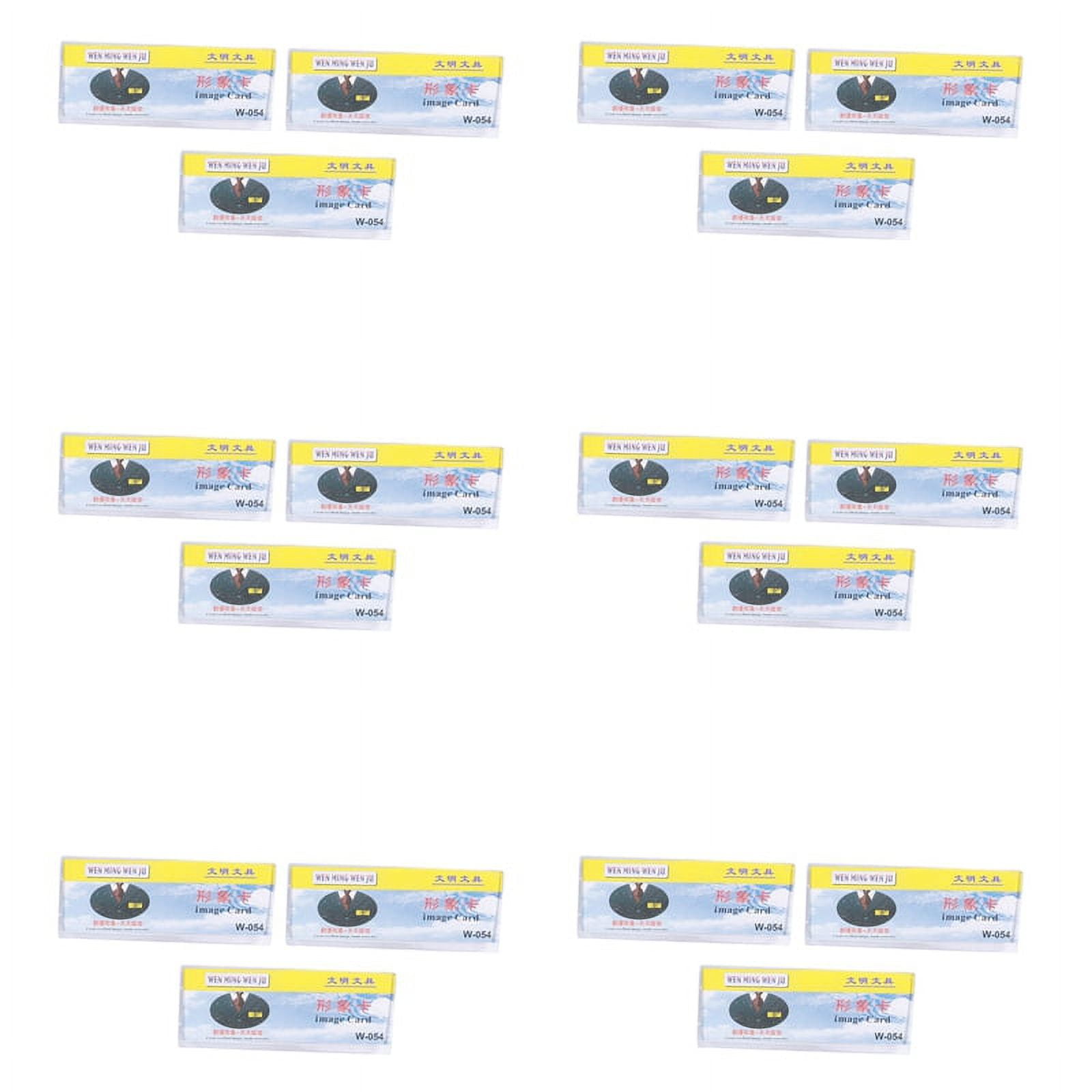 Safetypin Clear Hard Plastic Name Tag Clip Holder 18 Pcs - Walmart.com