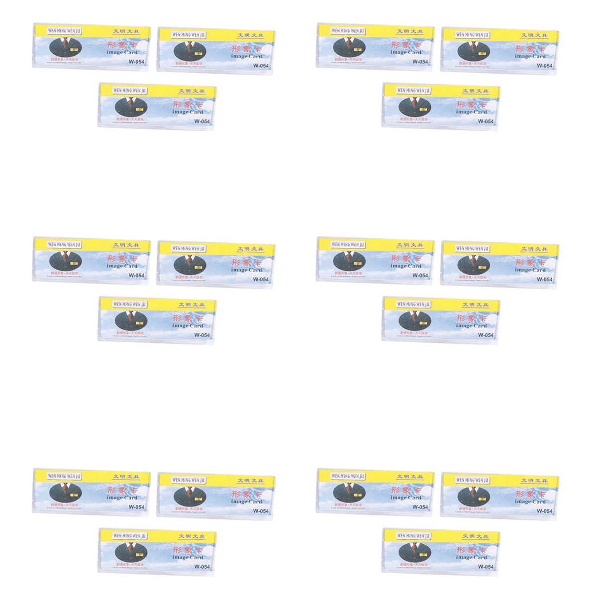 Safetypin Clear Hard Plastic Name Tag Clip Holder 18 Pcs - Walmart.com
