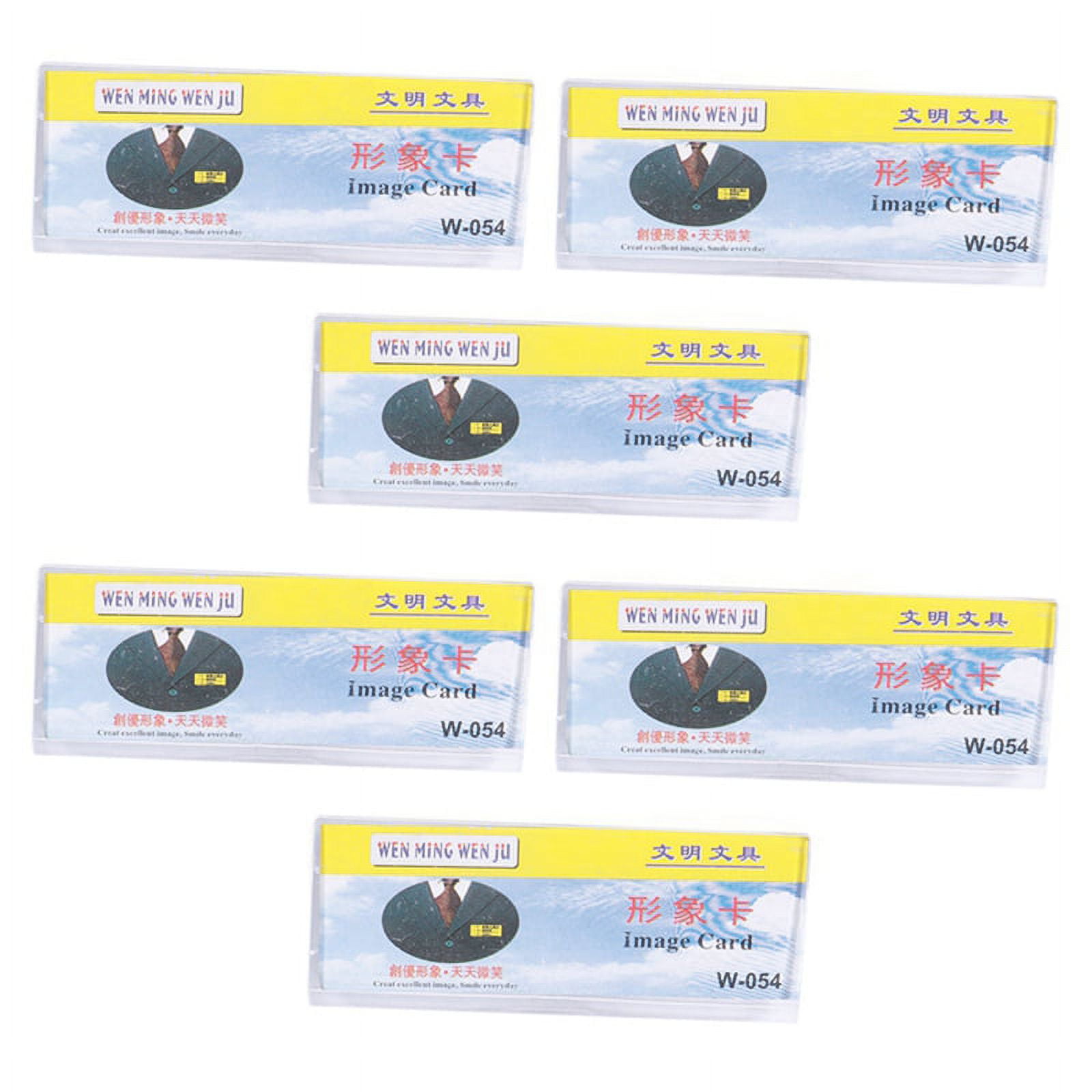 Safetypin Clear Hard Plastic Name Tag Clip Holder 6 Pcs - Walmart.com