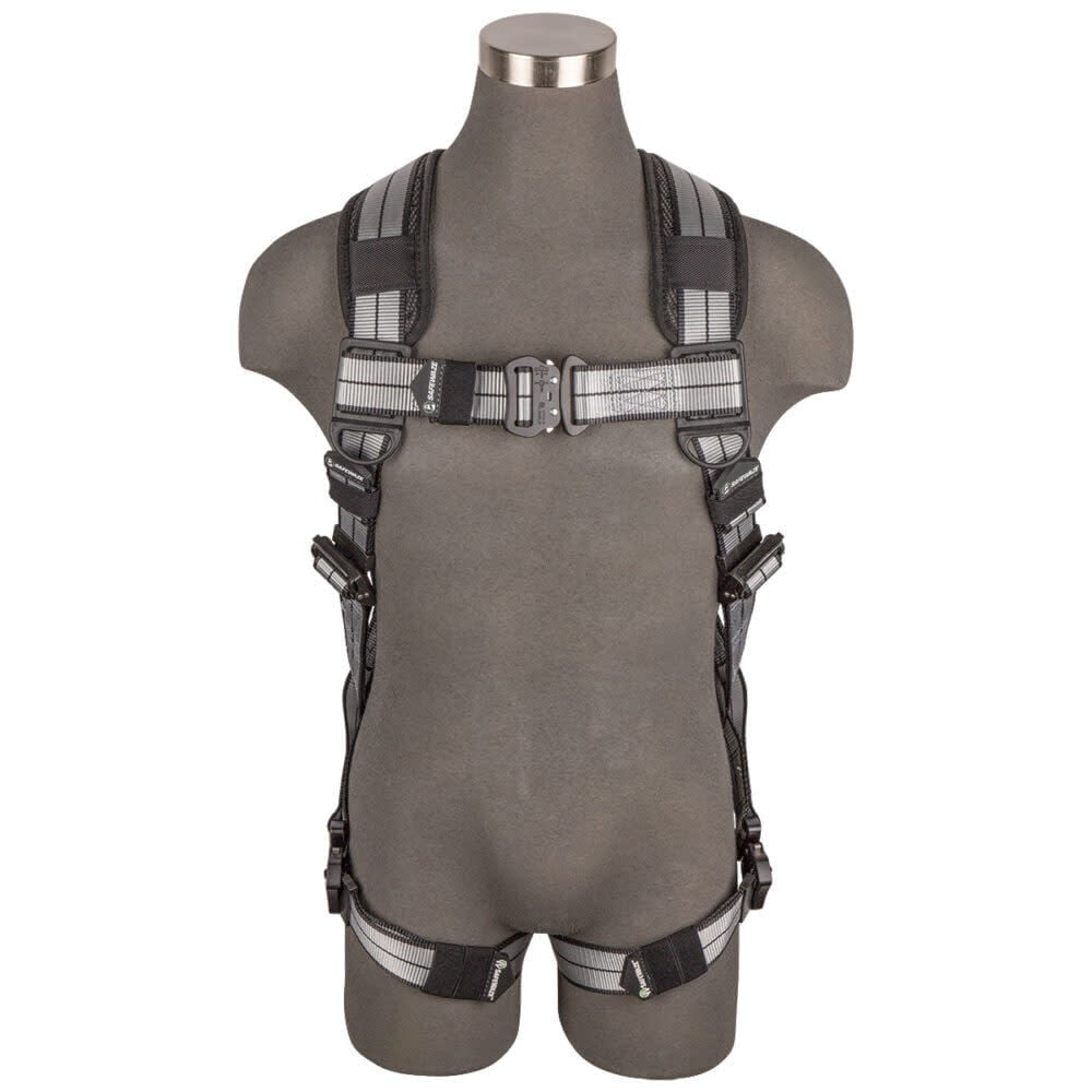 Safewaze Pro+ Slate Full Body Harness: Alu 1D, Alu Qc Chest/legs ...