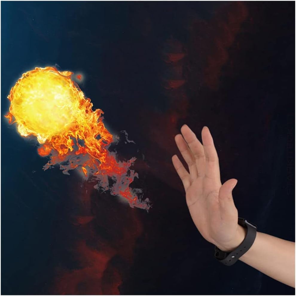 Safeydadd Magic Fire Ball Prop, Mini Fireshooter Magic Wrist Device ...