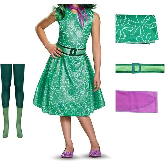 Safeydaddy Inside Out 2 Cartoon Characters Cosplay Costumes Disgust ...