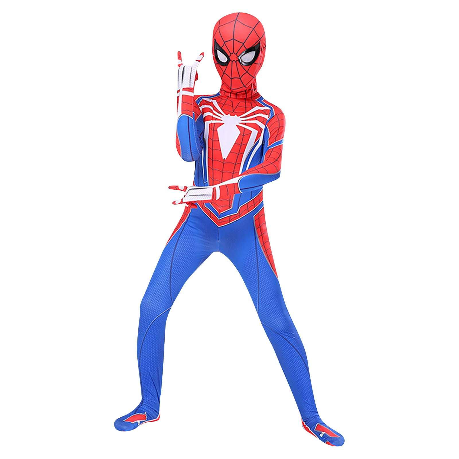 ZUITEH Kids Superhero Spider Costume Suit, Halloween Jumpsuit 3D Style ...