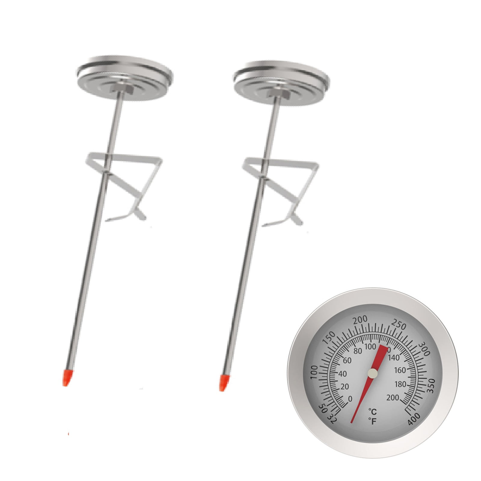 Safeydaddy Thermometer with Pot Clip - Deep Fry Oil Thermometer for ...