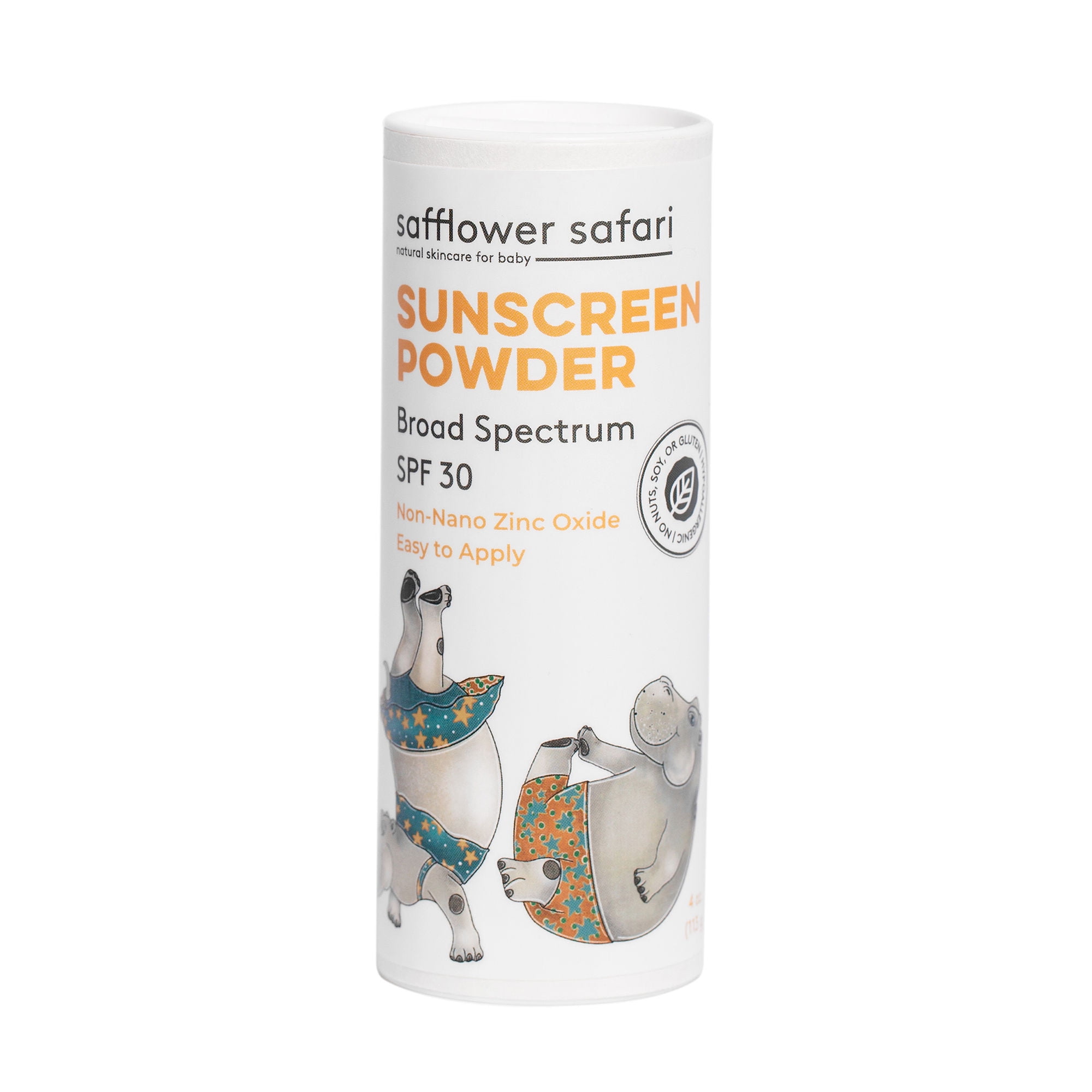 Safflower Safari All-Natural Sunscreen Powder for Baby & Kids (4 oz ...