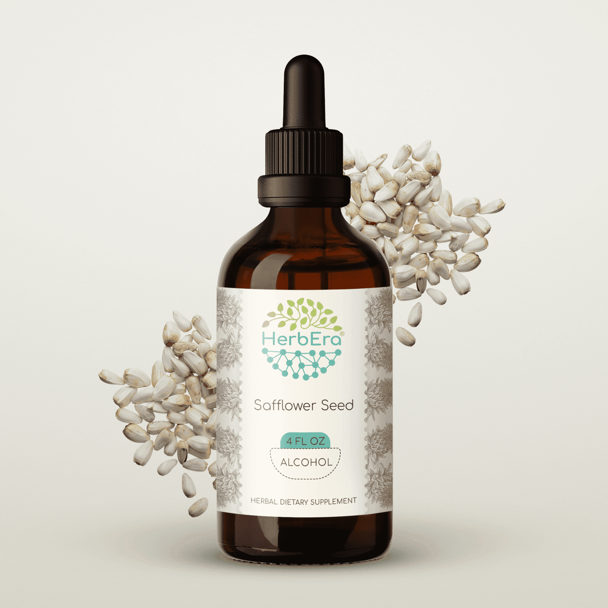 HerbEra Safflower Seed Tincture, Herbal Dietary Supplement for ...