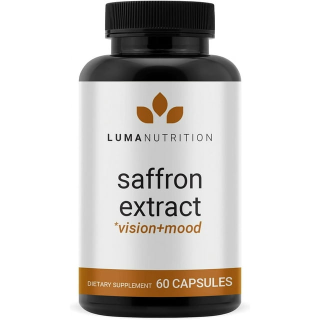 Pure Saffron Extract Capsules - Mood & Eye Support Supplement - Luma ...